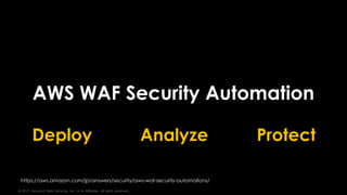 AWS WAF Security Automation | PPT