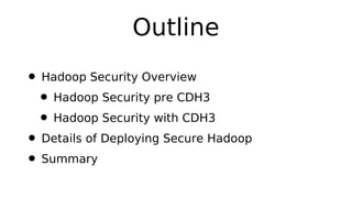 Hadoop Security: Overview | PDF