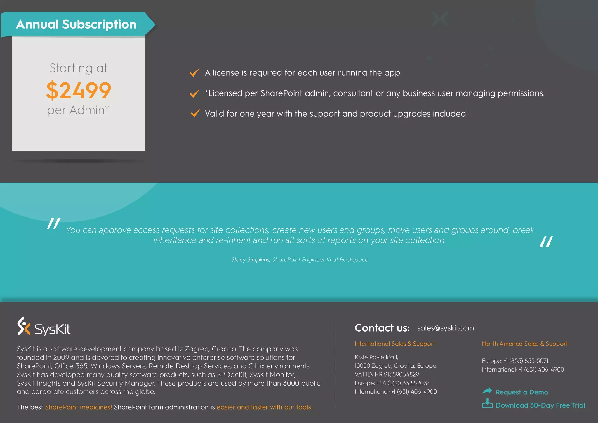 SharePoint and Office 365 Security Tool - SysKit Security Manager | PPT