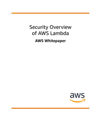 Security overview-aws-lambda | PDF