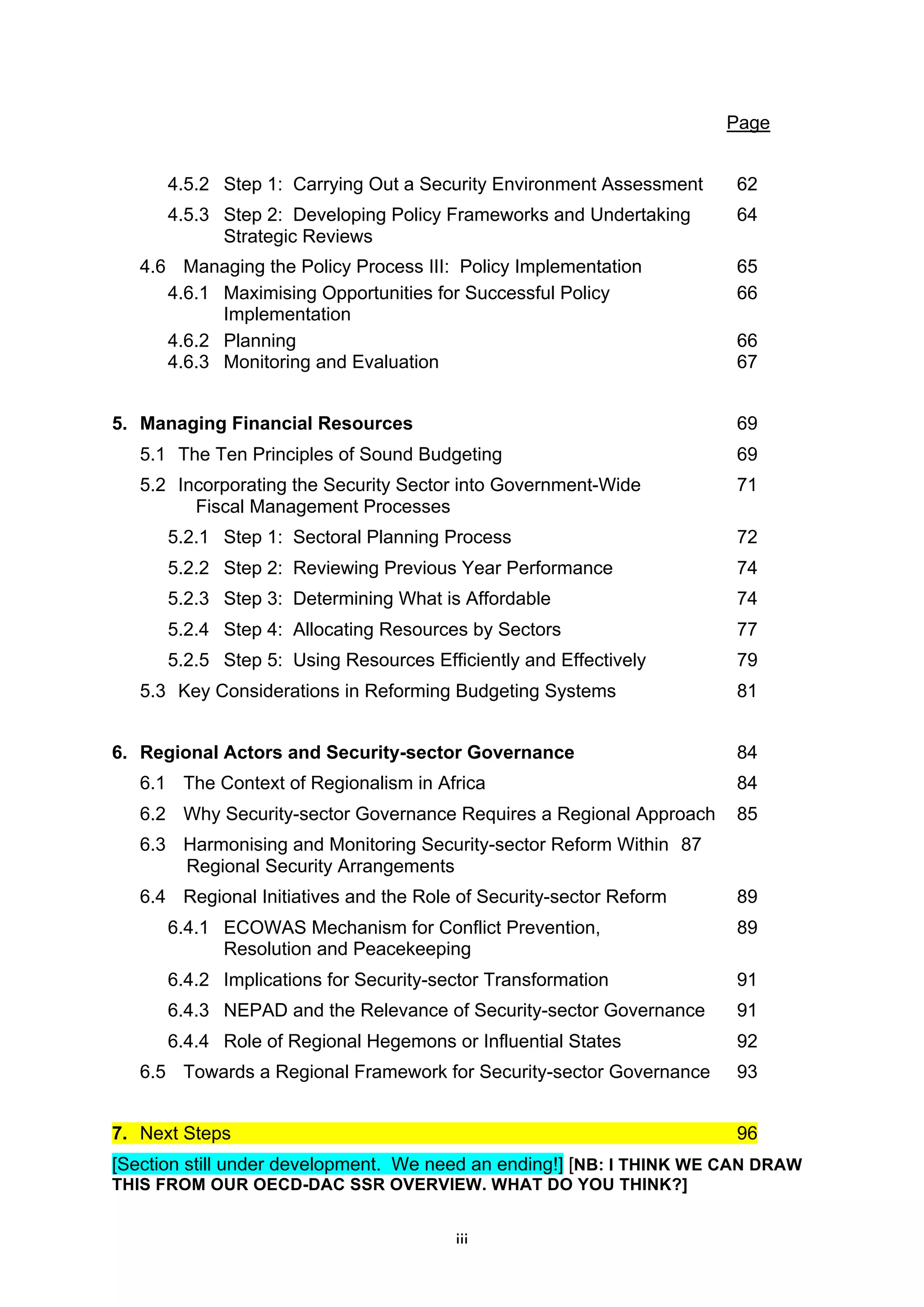 Security Sector Transformation | PDF