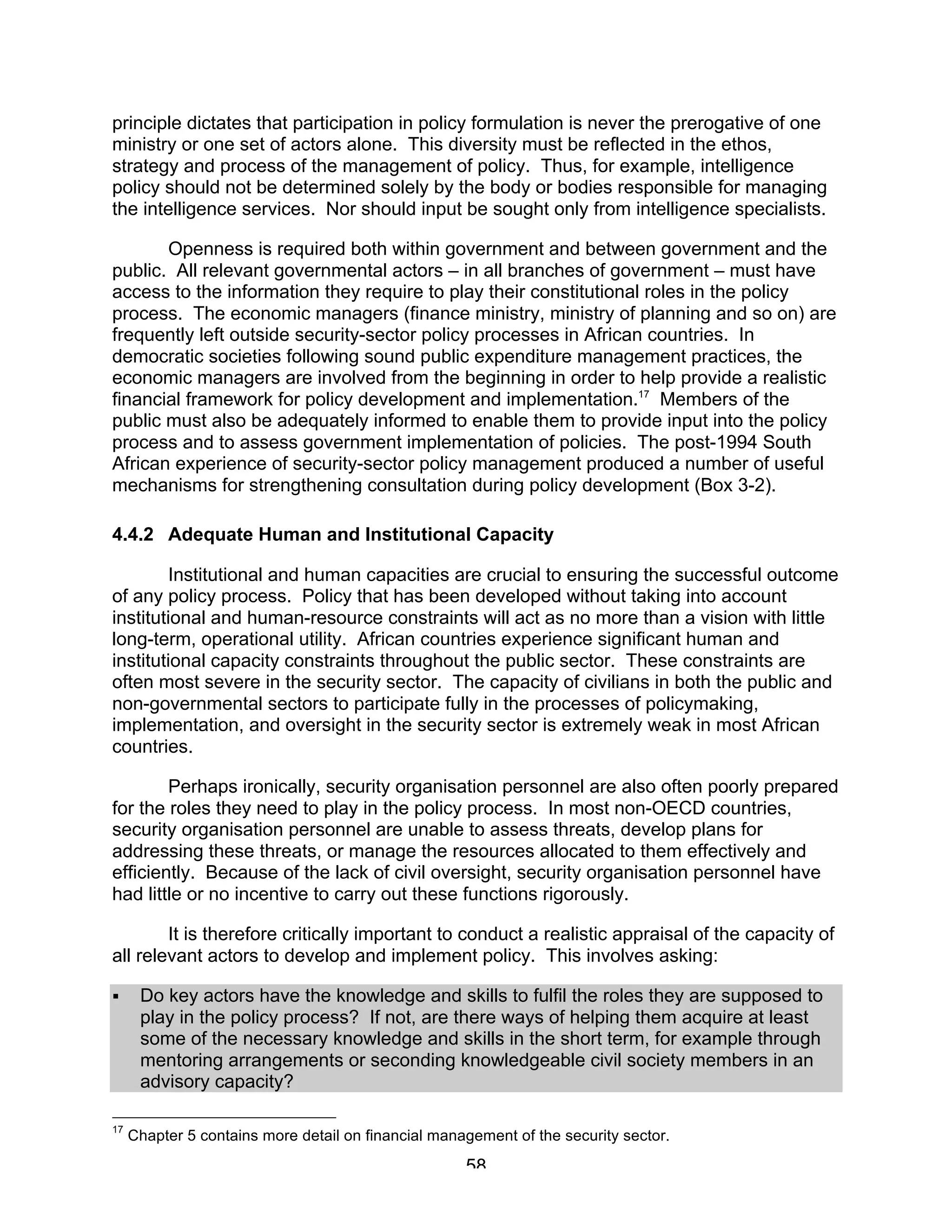 Security Sector Transformation 3 | PDF