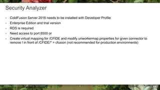 Securing your web applications in CF 2016 | PPT