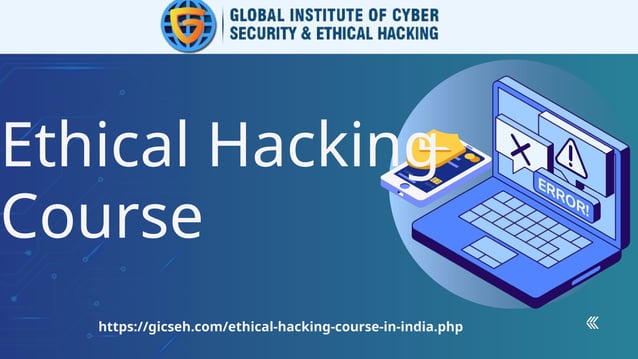 Looking Ethical Hacking course in India | PPTX | Information and Network Security | Computing