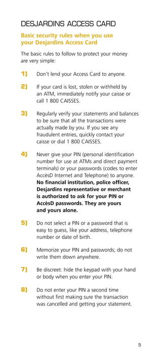 Security access and payments methods | PDF