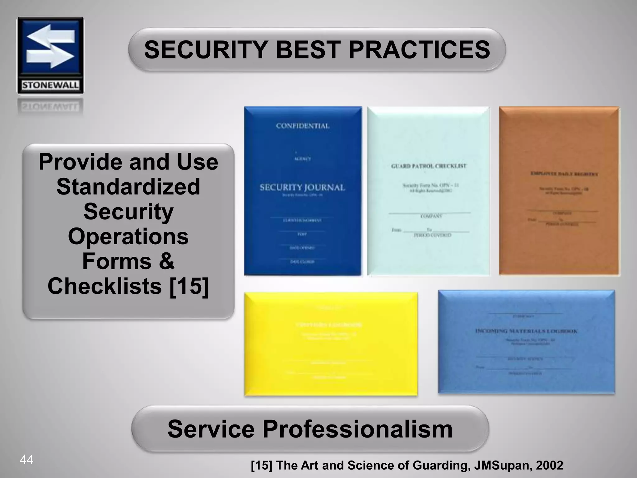 Security Guard Services Best Practices by JMSupan 2019 | PPTX