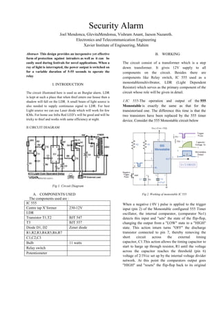 Security alarm | DOCX