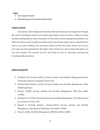 Security analysis and portfolio management wide space in portfolio ...