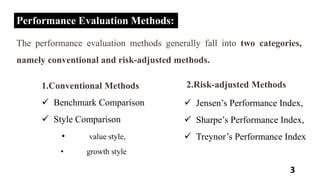 Security Analysis and Portfolio Management (SAPM)- Portfolio Evaluation under Treynor's ...