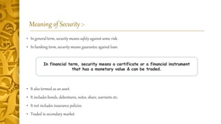 Introduction of Security analysis & portfolio management | PPTX