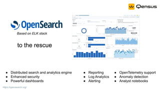 Security Analytics with OpenSearch | PDF