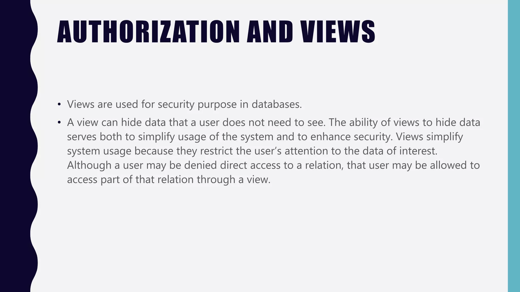 Security and Authorization | PPT