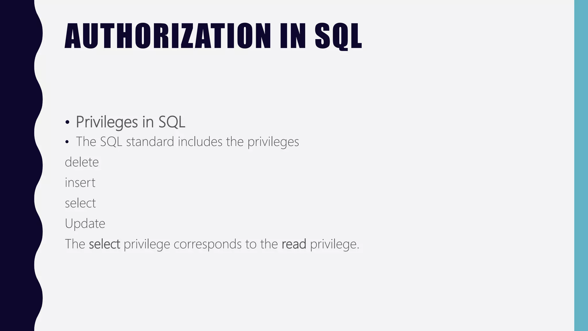 Security and Authorization | PPT