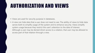 Security and Authorization | PPTX