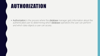 Security and Authorization | PPTX