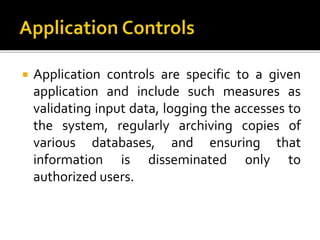 Security and Control Issues in Information System | PPTX