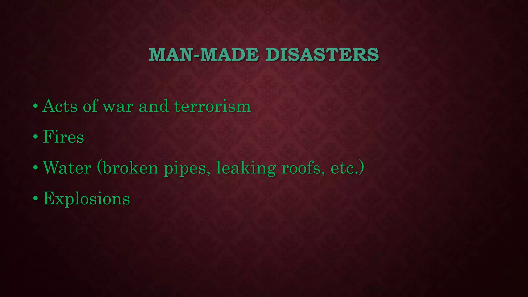 Security and Disaster Management | PPTX