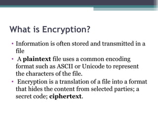 Securityand encryption | PPT