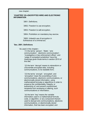 Security and freedom through encryption act (safe act) | PDF ...