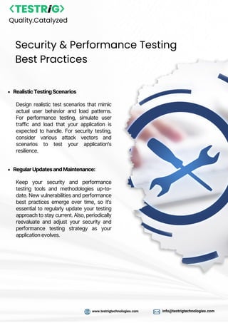Best Practices for Security and Performance Testing Services | PDF