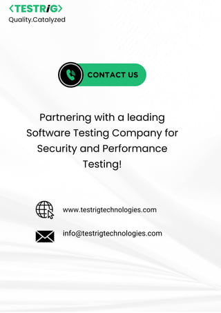 Best Practices for Security and Performance Testing Services | PDF