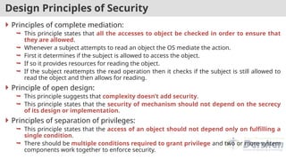 Security Environment, Design Principles Of Security | PPTX