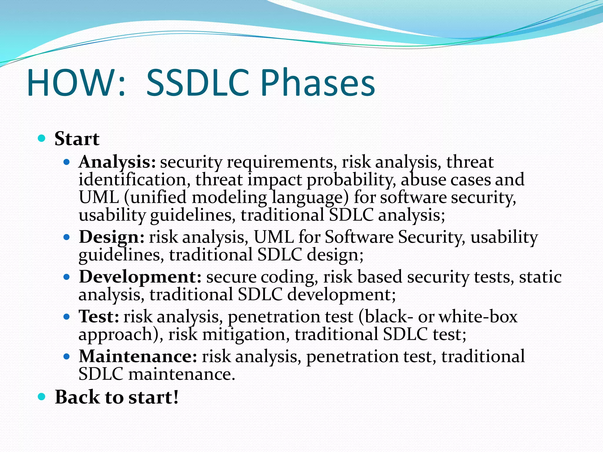 Information Security and the SDLC | PPTX