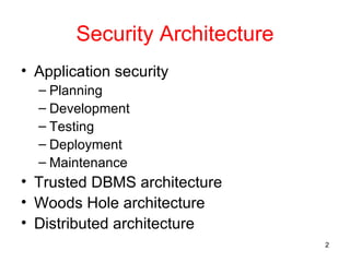 Security architecture | PPT
