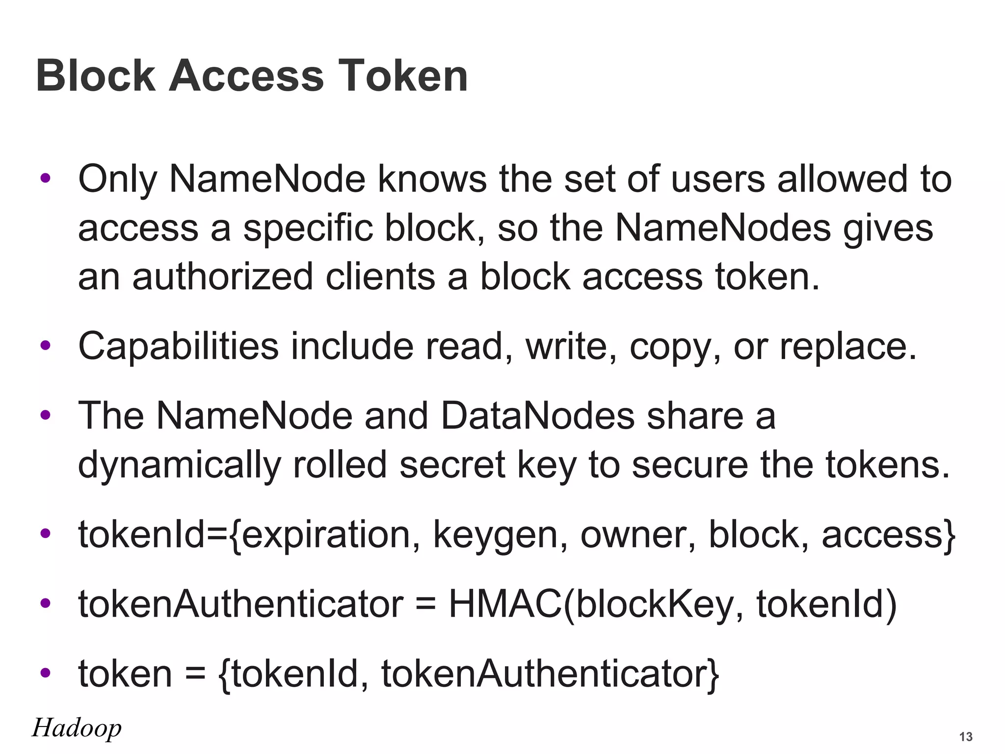Hadoop Security Architecture Ppt Cloud Computing Internet