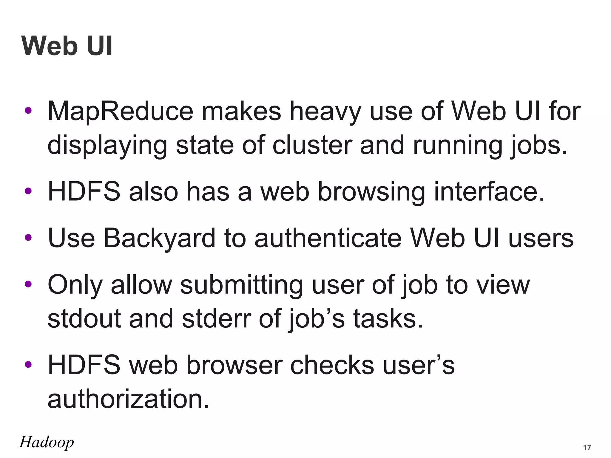 Hadoop Security Architecture Ppt