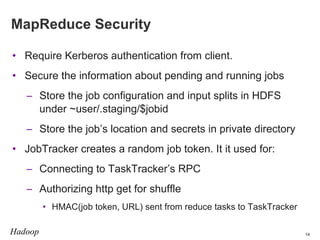 Hadoop Security Architecture | PPT
