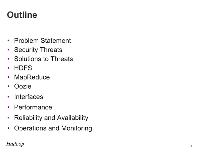 Hadoop Security Architecture Ppt Cloud Computing Internet