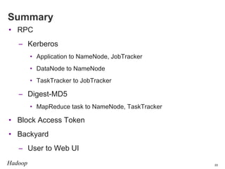 Hadoop Security Architecture | PPT