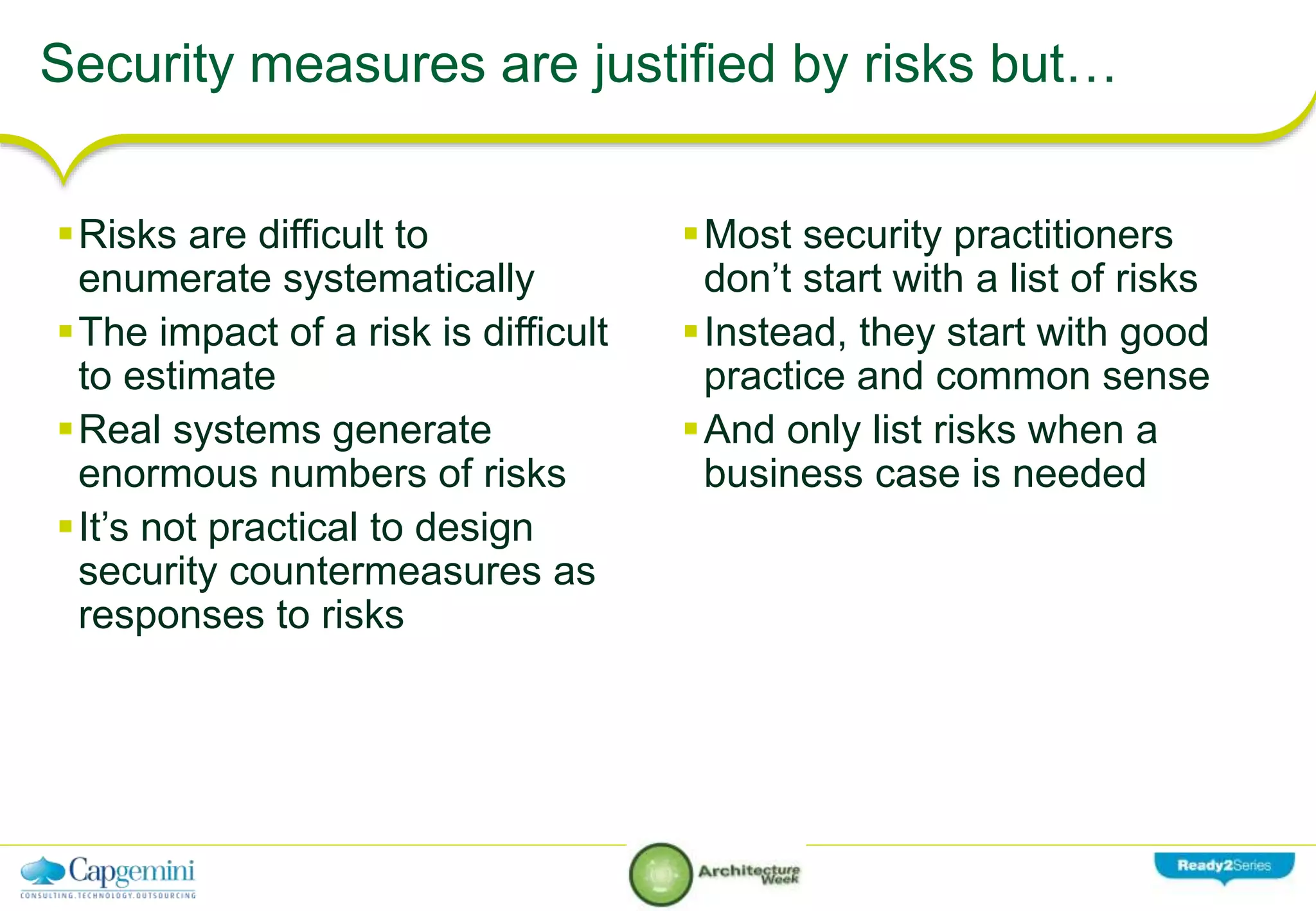 Security architecture frameworks | PPTX