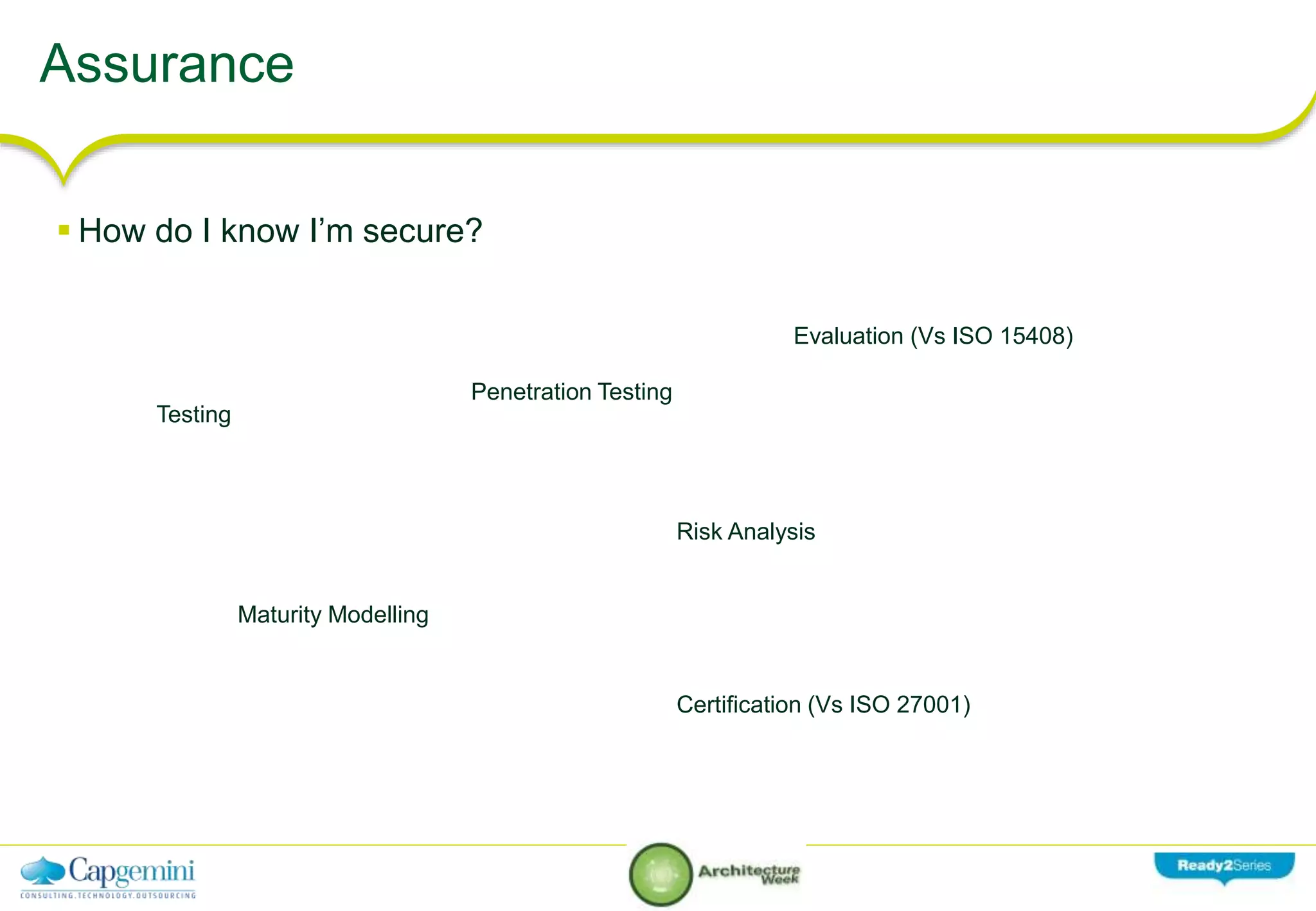 Security architecture frameworks | PPTX