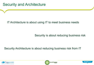 Security architecture frameworks | PPTX