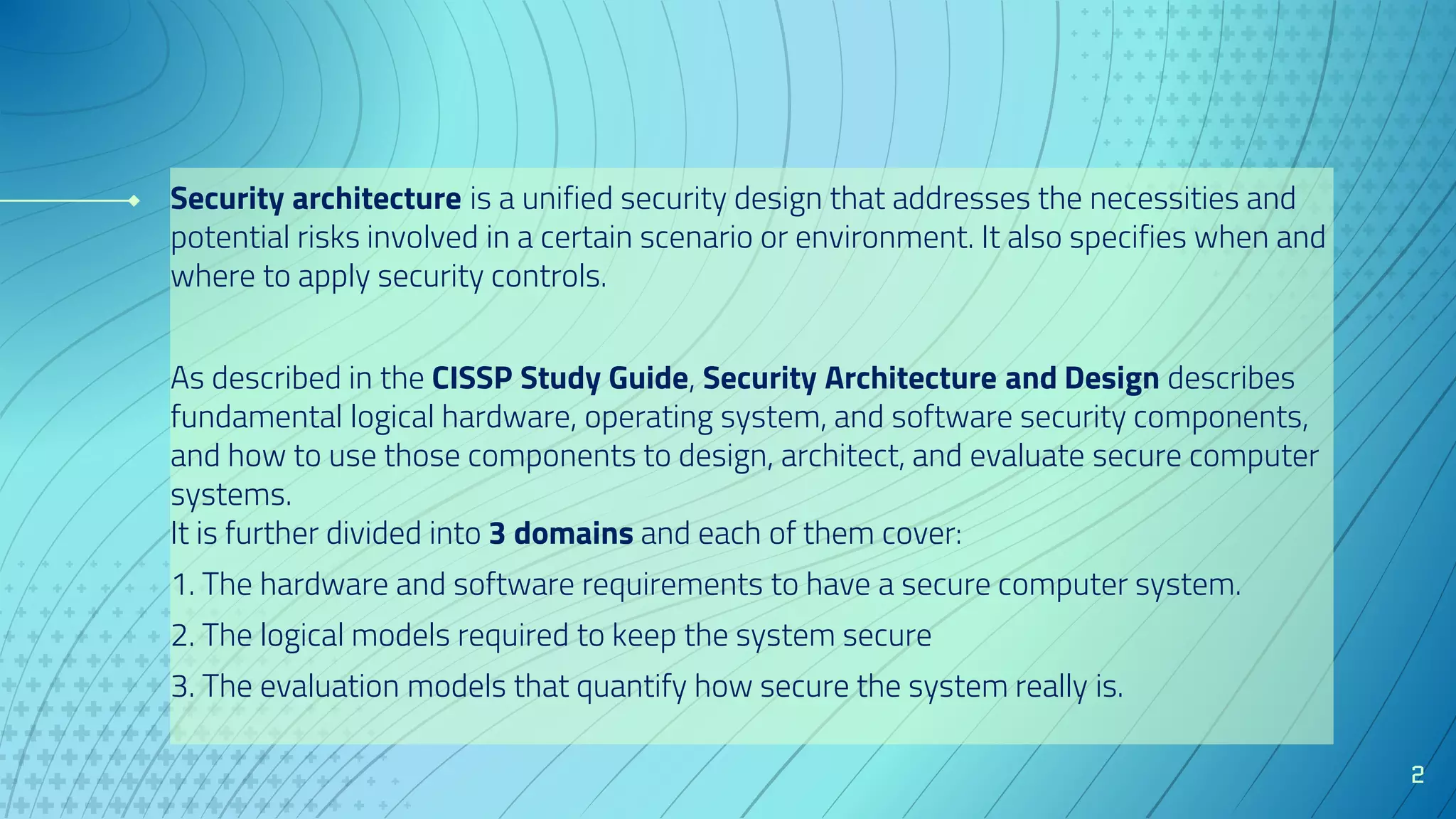Security Architecture and Design - CISSP | PPTX