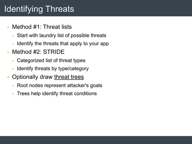 Application Security Architecture And Threat Modelling Ppt