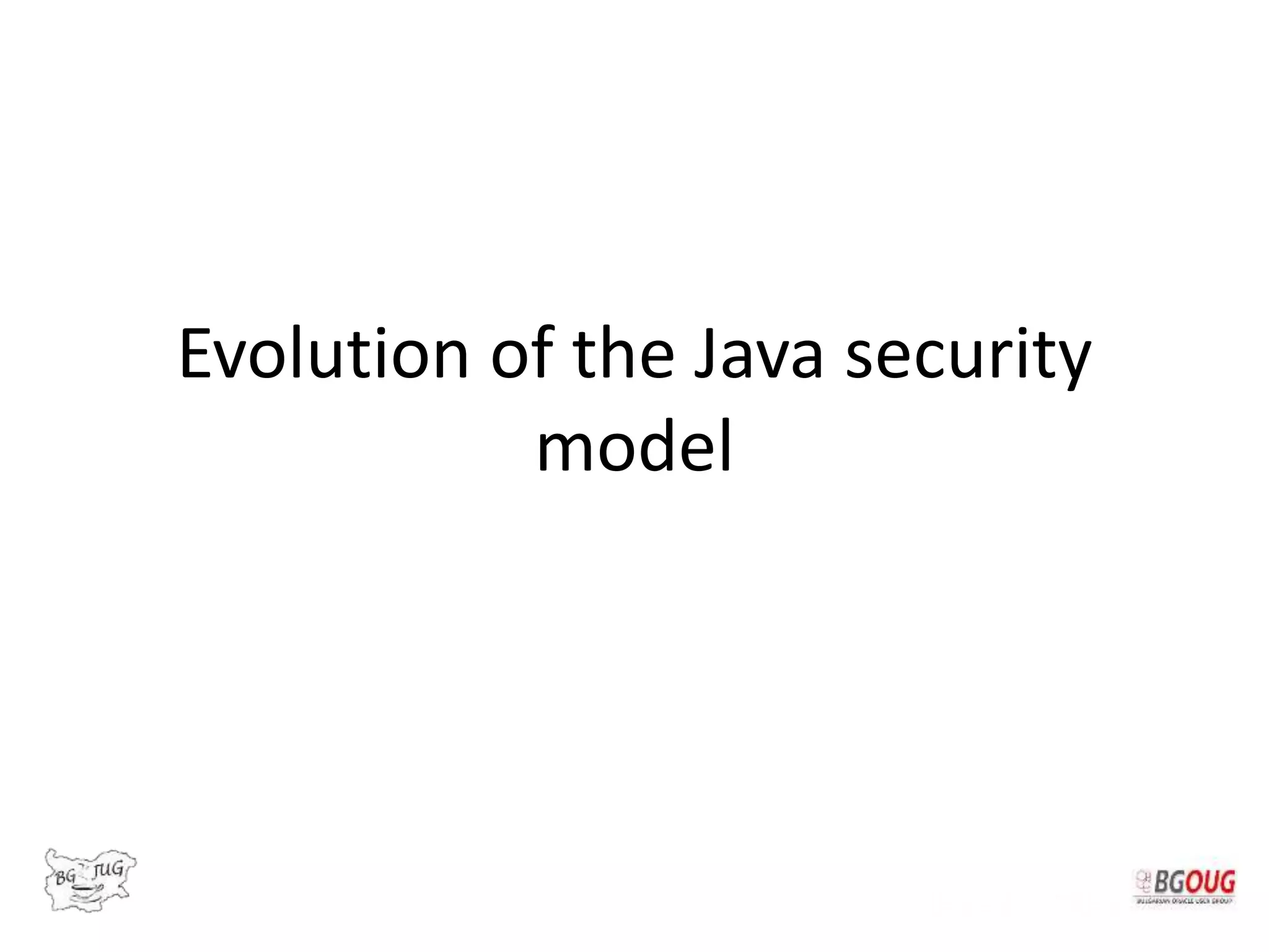 Security Architecture of the Java Platform (BG OUG, Plovdiv, 13.06.2015 ...