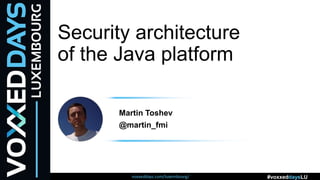 Security Architecture of the Java platform | PPTX
