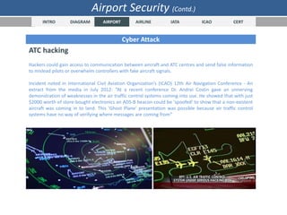 Security Aspects in Aviation Sector | PPTX