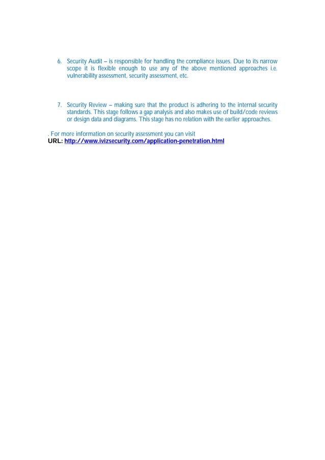 Security assessment | PDF