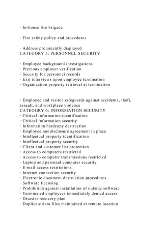 Security Assessment Checklist RecommendationsSEC400 Version 4.docx