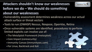 Security assessment isaca sv presentation jan 2016 | PPT