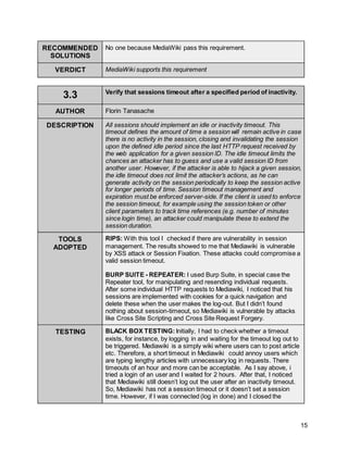 Security assessment of mediawiki web-application | PDF