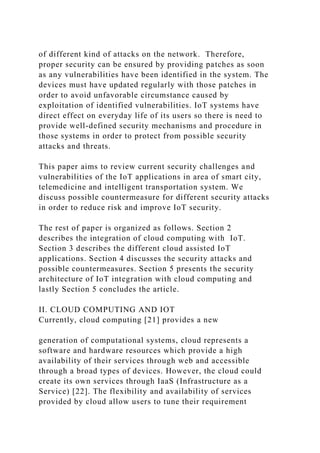 Security Attacks and Countermeasures on Cloud Assisted IoT App.docx