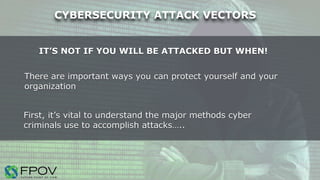 Cybersecurity Attack Vectors: How to Protect Your Organization | PPTX
