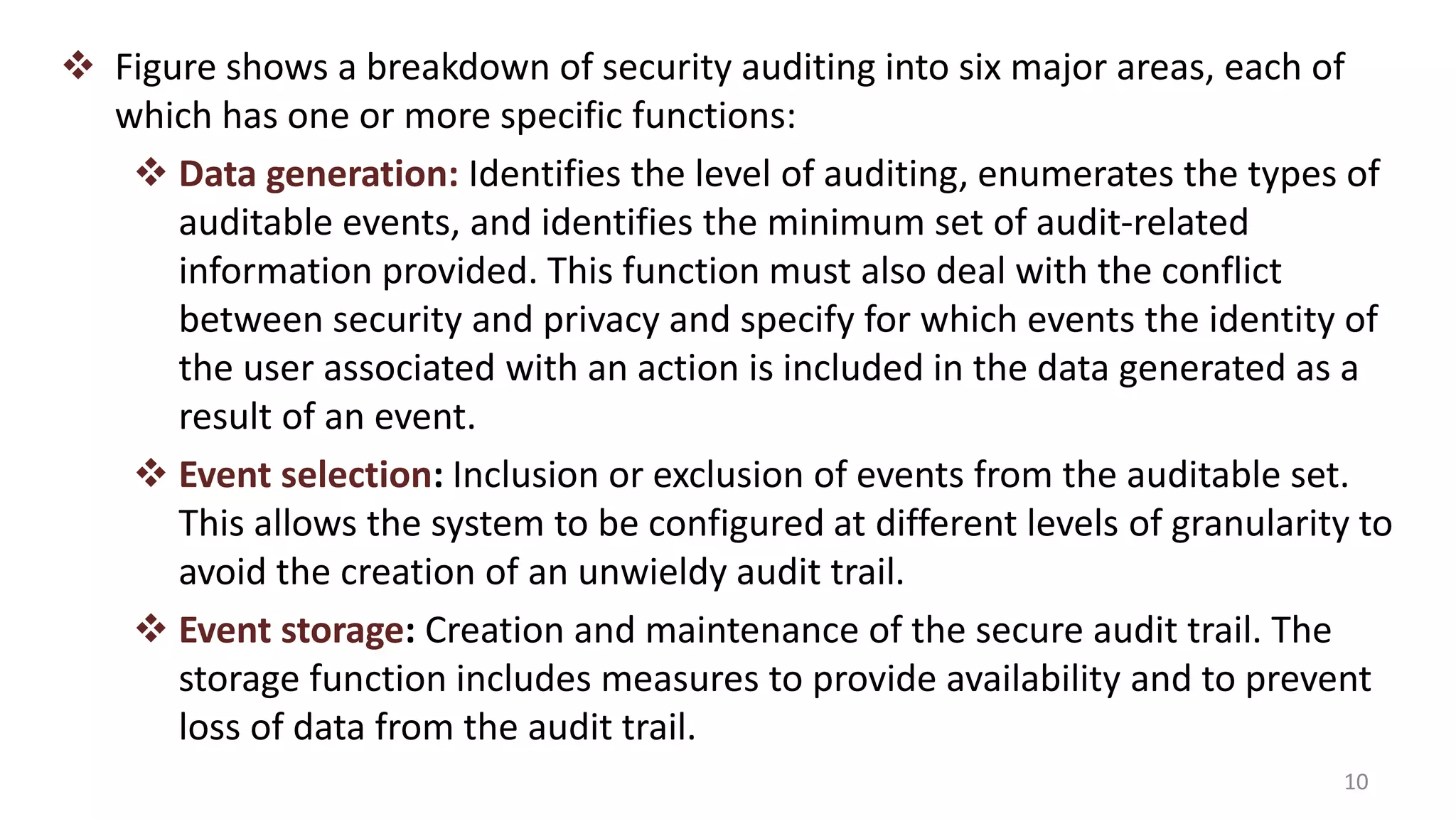Security auditing architecture | PPTX