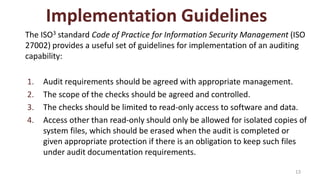 Security auditing architecture | PPTX
