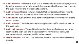 Security auditing architecture | PPTX